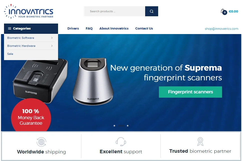 Innovatrics Launches New Online Store - Innovatrics