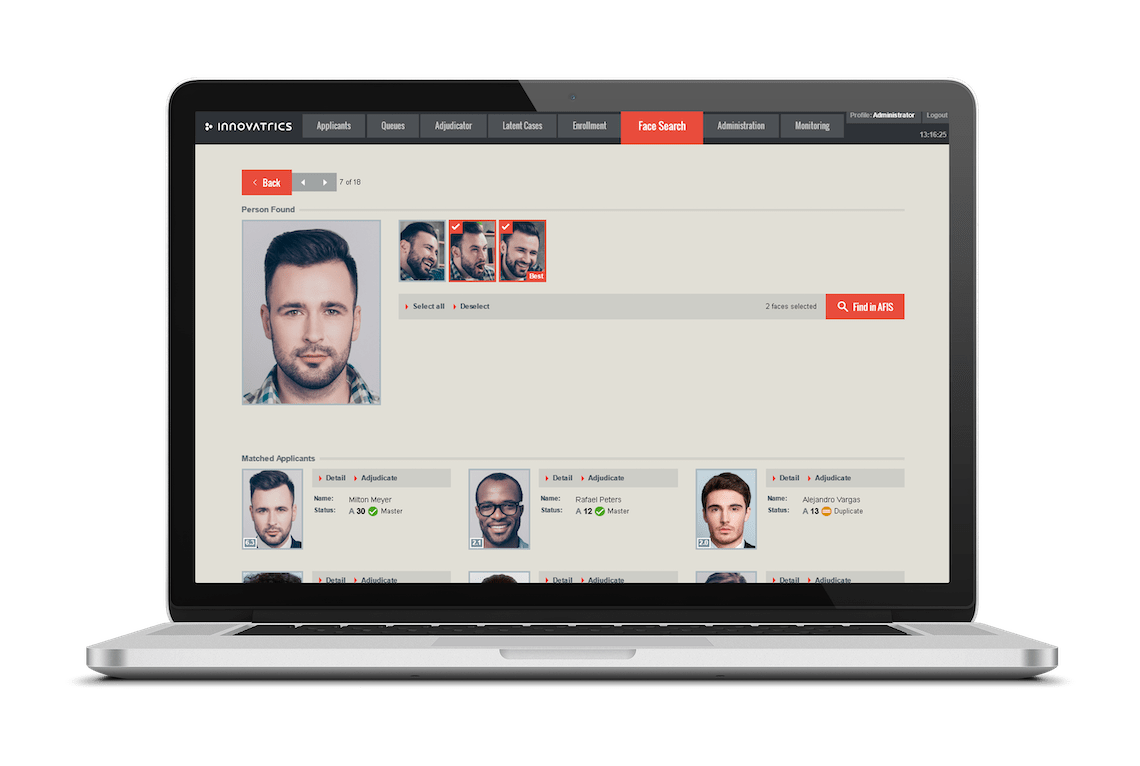 Criminal Identification | Innovatrics ABIS for law enforcement