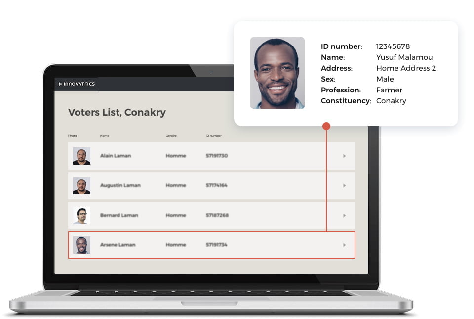 Biometric Voter Registration System | Innovatrics ABIS