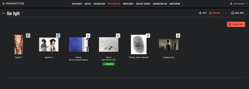 Innovatrics ABIS | Biometric System for Criminal Investigation