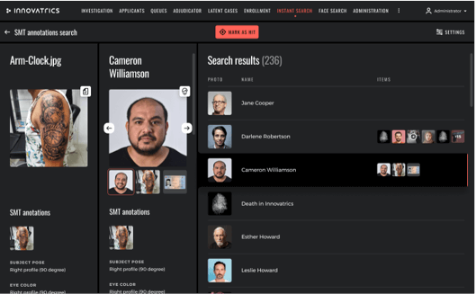 Innovatrics ABIS | Biometric System for Criminal Investigation