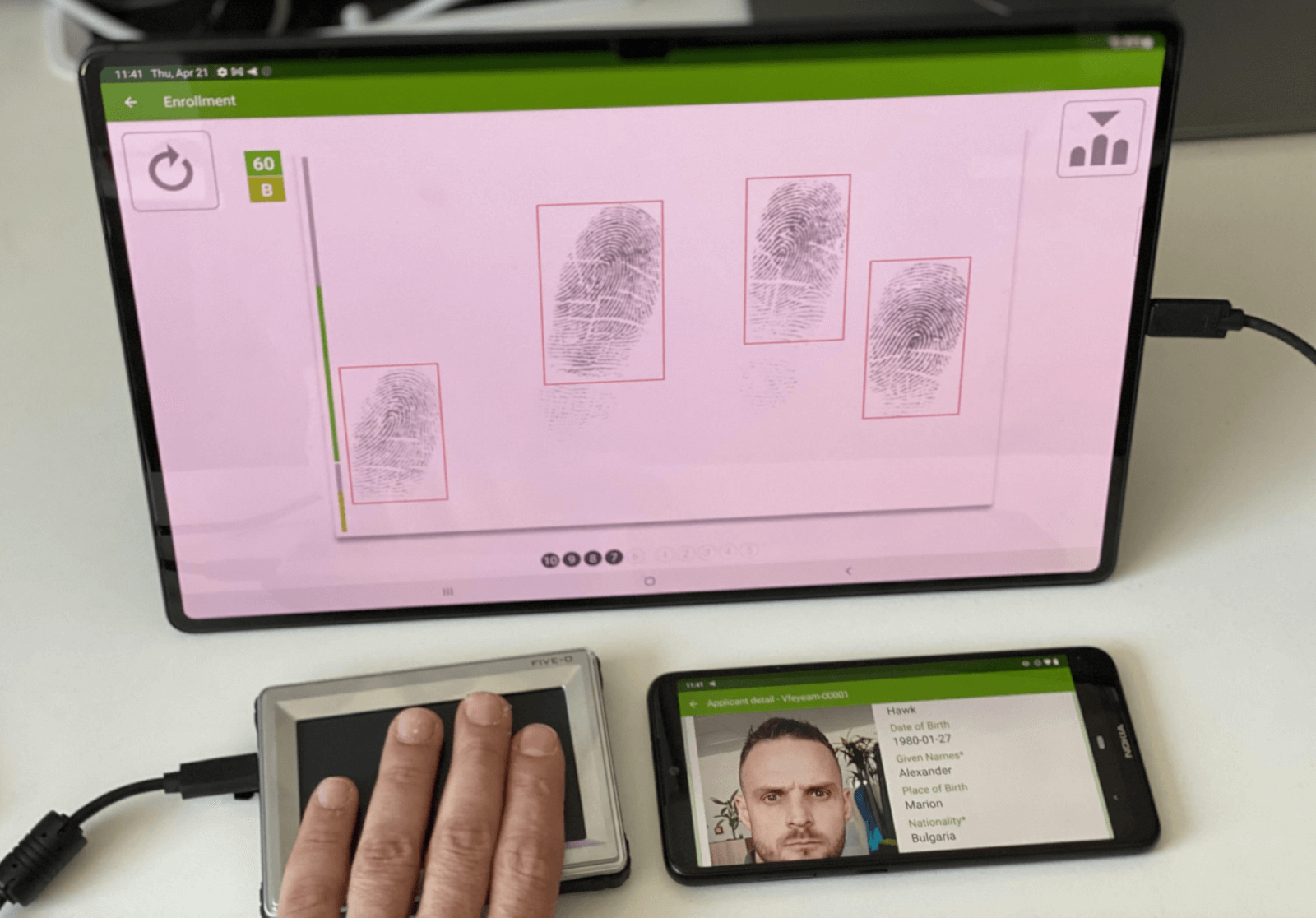 ABIS App for Enrollment, Identification and Verification