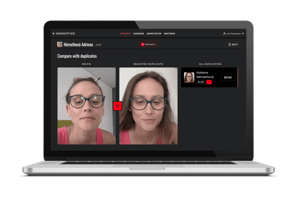 Identity Fraud Prevention | Use Case - Biometrics | Innovatrics