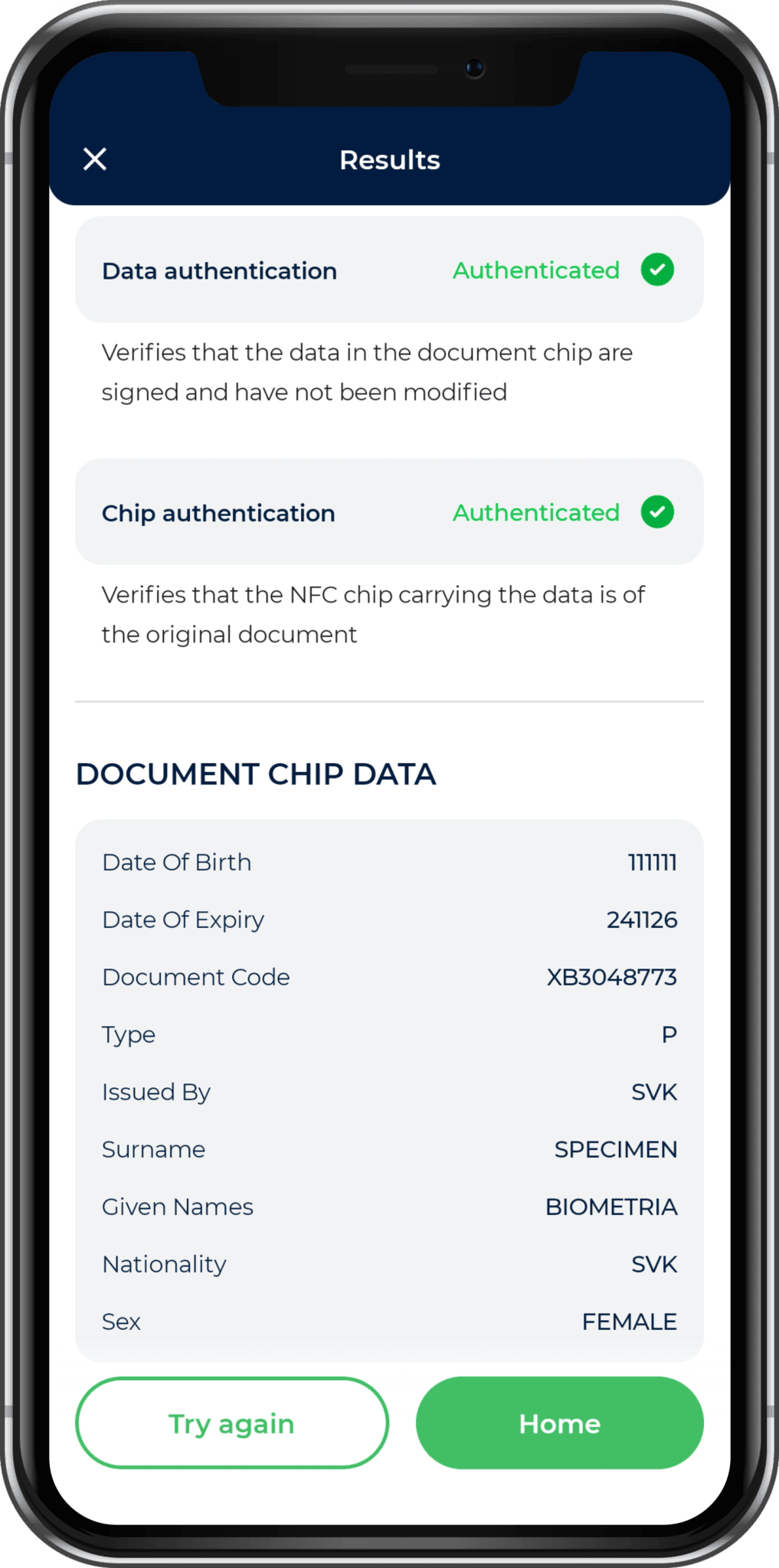 NFC Verification - Innovatrics